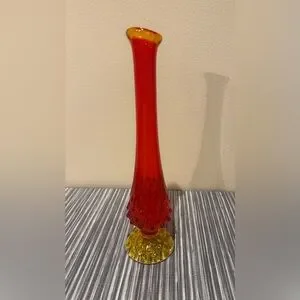 Fenton | Accents | Fenton Amberina Hobnail Swung Vase | Poshmark